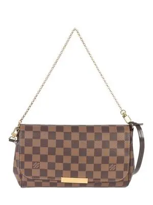 LOUIS VUITTON Damier Ebene Canvas Favorite Mm Shoulder Bag - Brown