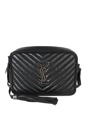 Saint Laurent Matelasse Calfskin Lou Camera Bag - Charcoal