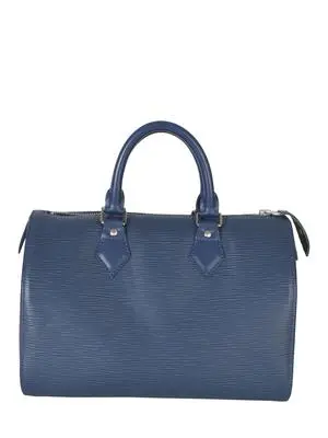 LOUIS VUITTON Toledo Epi Speedy 25 Top Handle Bag - Blue
