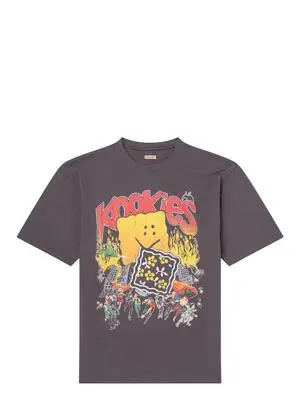 Kapital Buster Peckish Bowy Printed Cotton-jersey T-shirt - Black