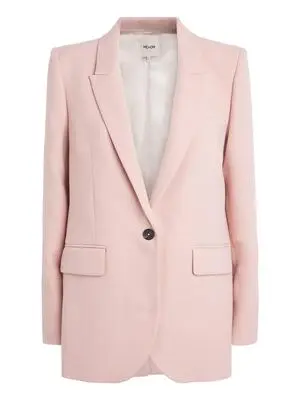 ME+EM ME+EM Single-Breasted Tailored Twill Blazer Pink