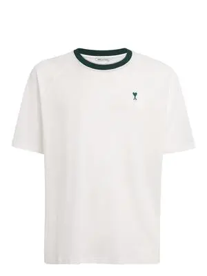 Ami Cotton De Coeur T-shirt - White