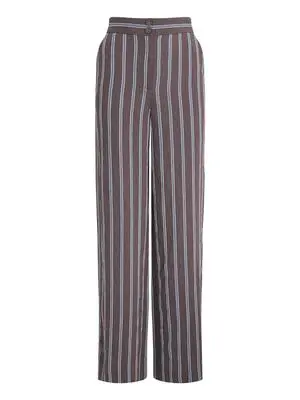 VERONICA BEARD Veronica Beard Carraway Striped Wide-Leg Trousers