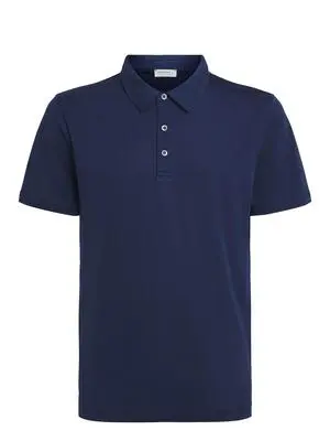 Sunspel Supima Cotton Polo Shirt - Blue