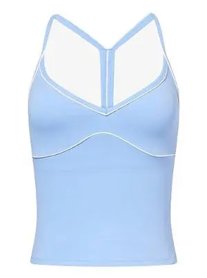 TALA Dayflex Contrast Sweetheart Stretch-woven Vest - Iris Blue