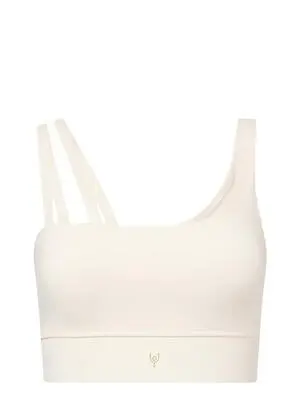 NOW YOU LIVE Glen Square-neck Sports Bra - Rose