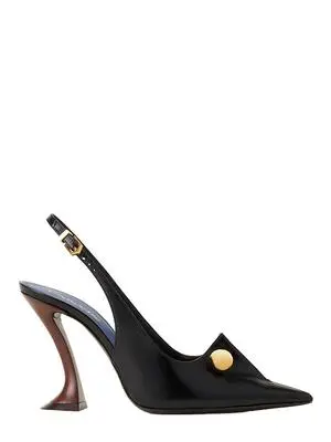 LANVIN Lanvin Affinity Arch Slingback Pumps Black
