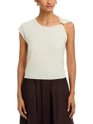 Altuzarra Rinaldi Top With Gold Hardware - Ivory