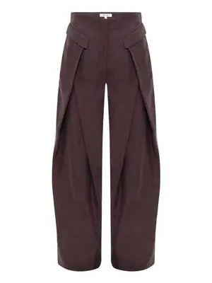 Sélone Camille Barrel Trousers - Brown