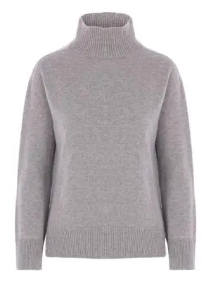 Max Mara Cashmere Turtleneck Sweater - Grey