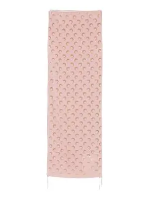 MARINE SERRE Moon Print Devoré Knitted Skirt - Rosa