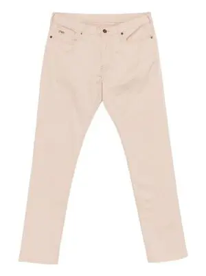 Emporio Armani Cotton Denim Jeans - Beige