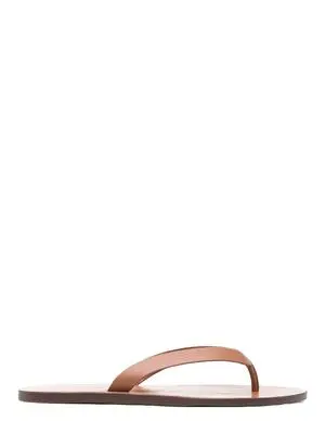 Manebí Leather Thong Sandals - Cuoio