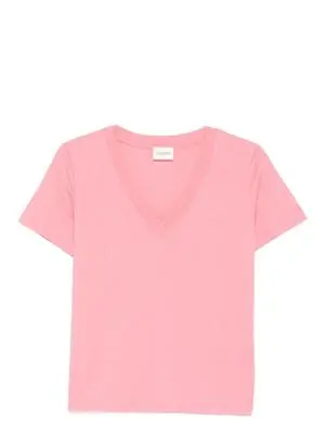 Closed Organic Cotton V-neck T-shirt - Rosa