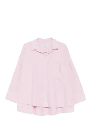 WHITE SAND Striped Cotton Shirt - Pink