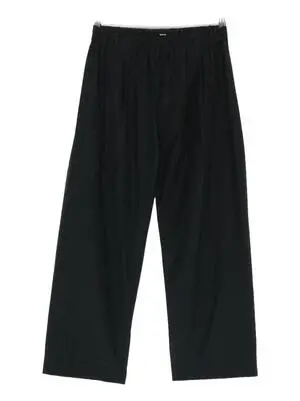Apuntob Apuntob Linen Wide-Leg Trousers Nero