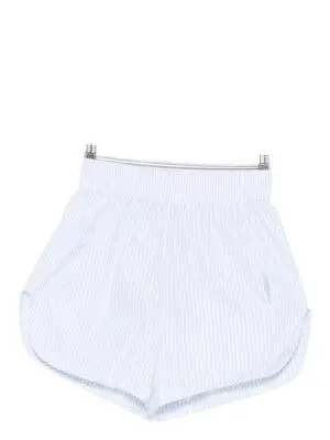 Ermanno Scervino Cotton Stripe Pattern Shorts - Bianco