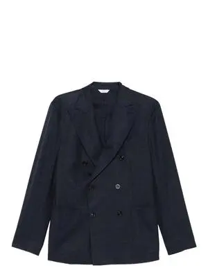 Boglioli Wool Double Breasted Jacket - Blu