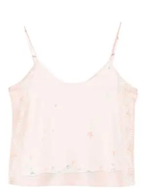 FORTE_FORTE Printed Silk Camisole - Rosa