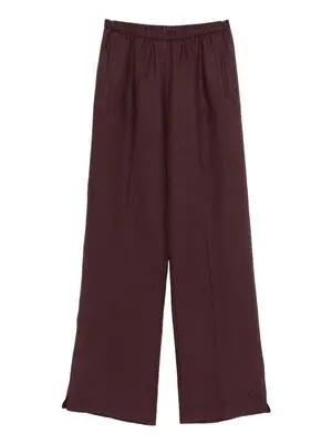 FORTE_FORTE Linen Trousers - Marrone