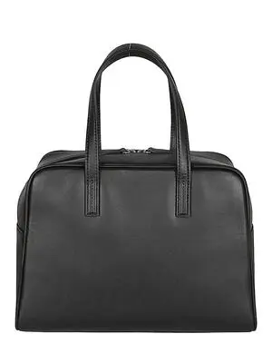 MIZUIRO Medium Leather Boston Bag - Nero