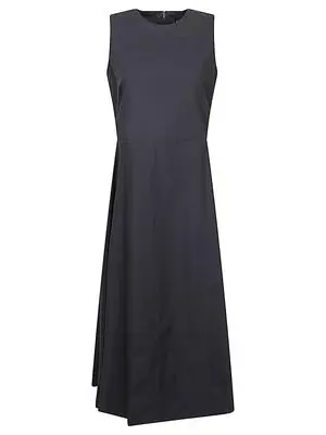 MIZUIRO Cotton Long Dress - Blu