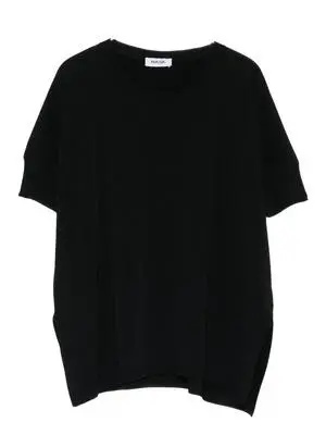 BASE Base Crewneck Sweater With Short Sleeves
