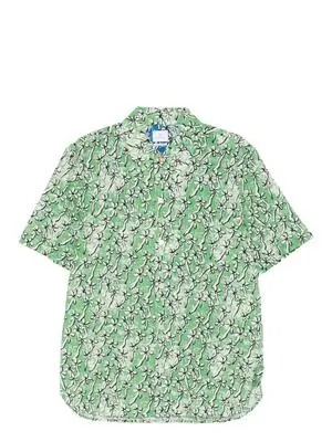 Paul Smith Short Sleeve Floral Shirt - Verde
