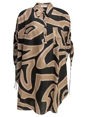 Emilio Pucci Labirinto Silk Kaftan Dress - Pink