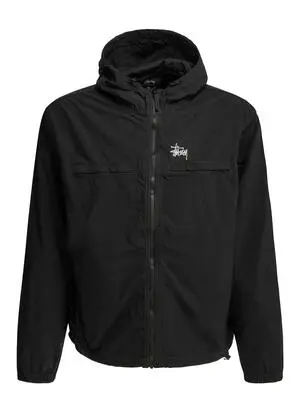 StÜssy Hooded Zip-up Jacket - Black
