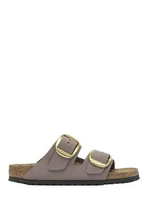 BIRKENSTOCK Arizona Big Buckle Low Nubuck Leather Sandals - Purple
