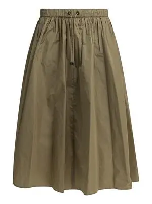 Max Mara A-line Trapeze Skirt With Drawstring Waist Beige