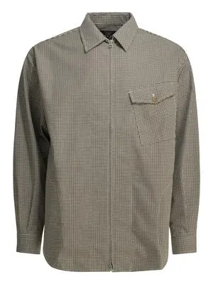 Comme Des Garçons Checkered Cotton Overshirt Jacket - Brown