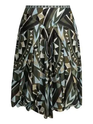 Emilio Pucci Manuba Silk Twill Pants With Graphic Print - Multicolor