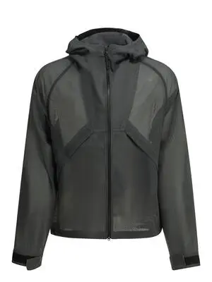 GOLDWIN Tonalith Mesh Zip-up Hooded Jacket - Black
