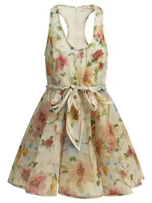 Zimmermann Alchemy Racer Flared Dress - Pink