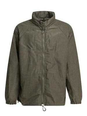 Comme Des Garçons Lightweight Plaid Zip-up Jacket - Beige