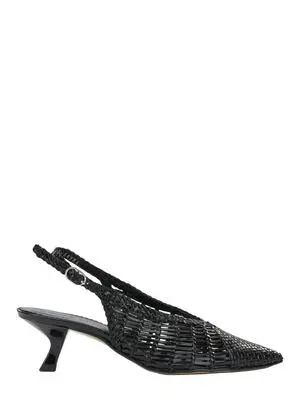 PONS QUINTANA Pons Quintana Woven Slingback Heeled Shoes