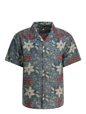MONTBELL Cotton Bamboo Blend Floral Print Shirt - Multicolor