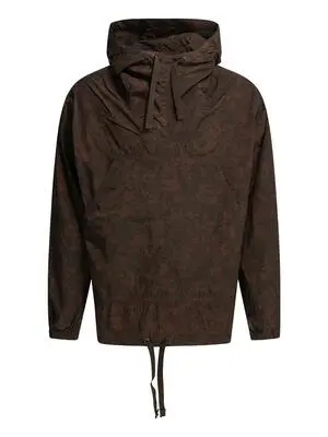 BEAMS Mil Smock" Camouflage Lightweight Jacket - Brown