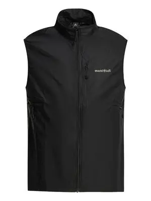 MONTBELL Zip-up Stand Collar Vest - Black