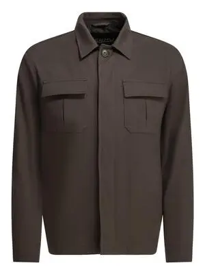 Herno Herno Cotton Overshirt Jacket Brown