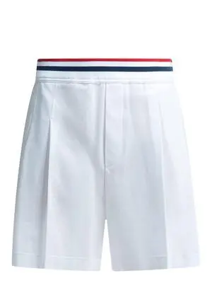 Brunello Cucinelli Brunello Cucinelli Formal Cotton-Linen Blend Shorts White