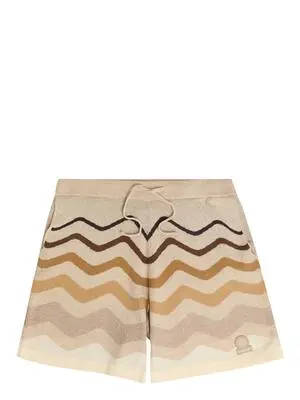 SANDBANKS Striped Knit Shorts - Beige