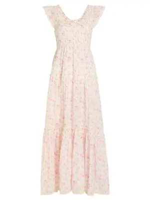 Loveshackfancy Deanna Cotton Halter Dress - Floral | Editorialist