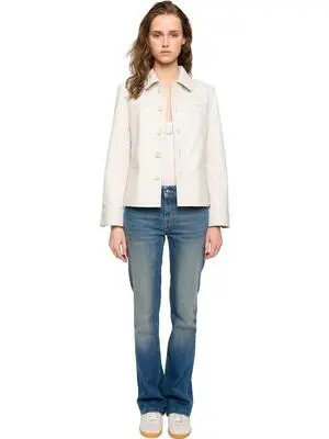 Zadig&Voltaire Liamys Leather Jacket - White