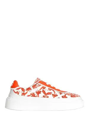 Dolce & Gabbana Dg Girlie Up Majolica-print Canvas Sneakers - Multicolor