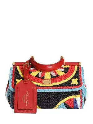 Dolce & Gabbana Mini My Sicily Raffia Handbag - Multicolor