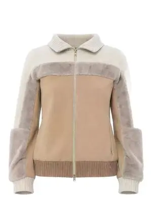 Herno Faux-fur Insert Jacket - Neutrals