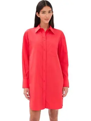 TWP Cotton Shirt Dress - Tomato